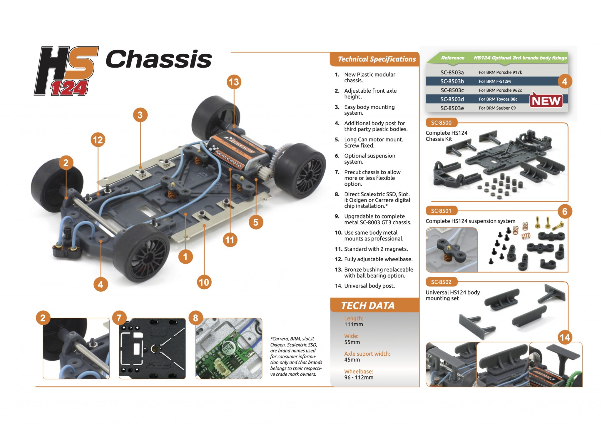 1/24 Spare parts - Scaleauto Slot Cars